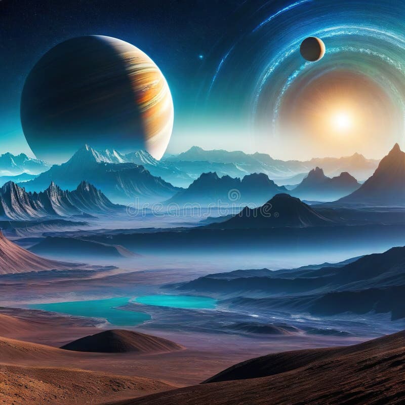 Alien Planet with Exotic Strange and Alien Stimulating Curiosity about ...
