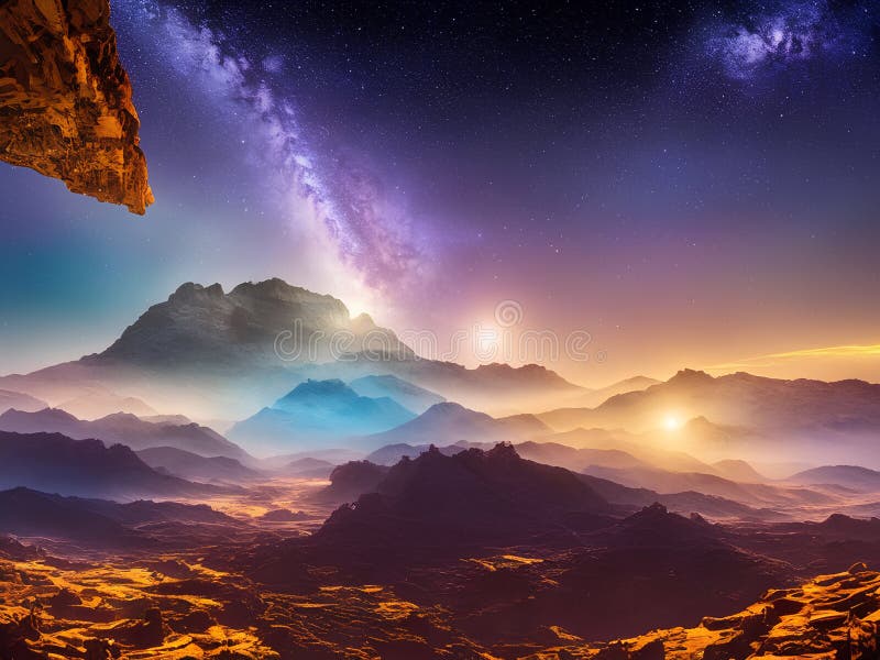 Alien Planet Fantasy Sci Fi Background Series 86 of 155 Stock ...