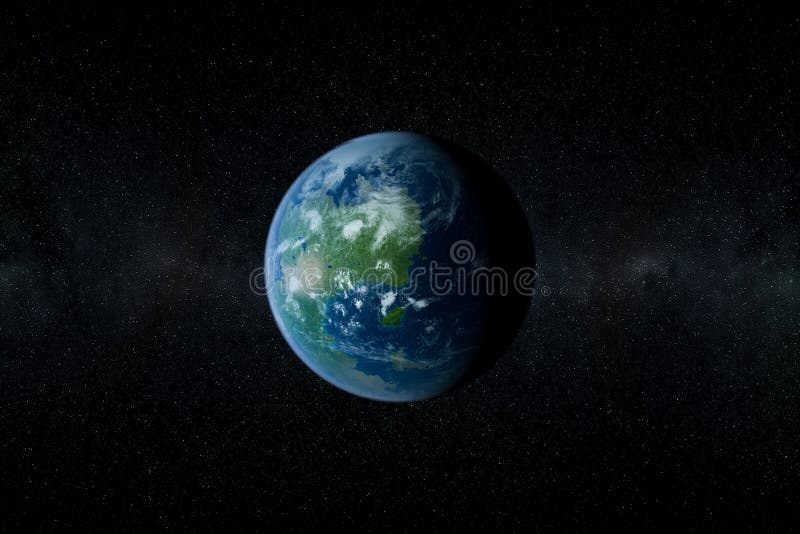 Alien Planet Earth Outer Space Stock Image - Image of nasa, planet ...