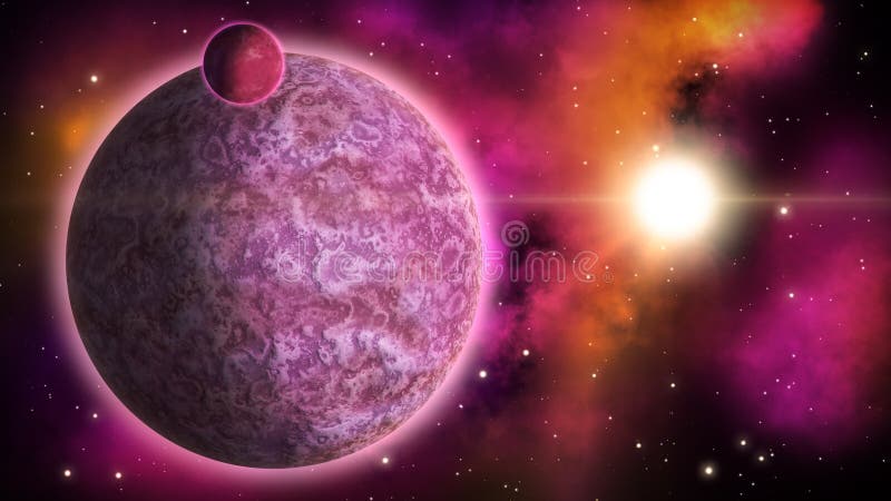 Alien sci-fi planet. Loop. stock footage. Video of light - 113571688