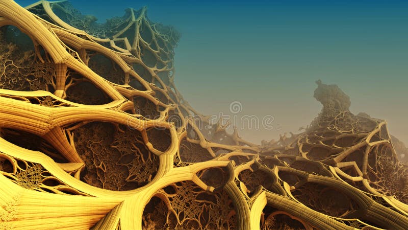 Alien Planet Render, Abstract Bacground 3D Mysterious Organic ...