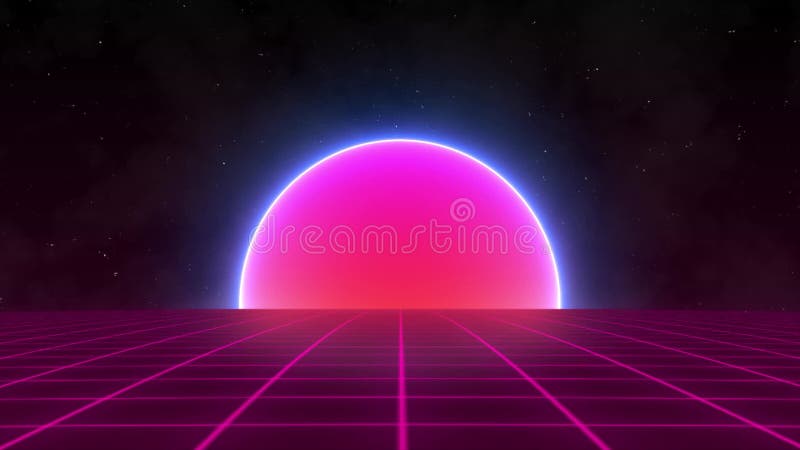 Retro Wave Event Concert Stage Design Editors and VJs Retrowave VJ ...