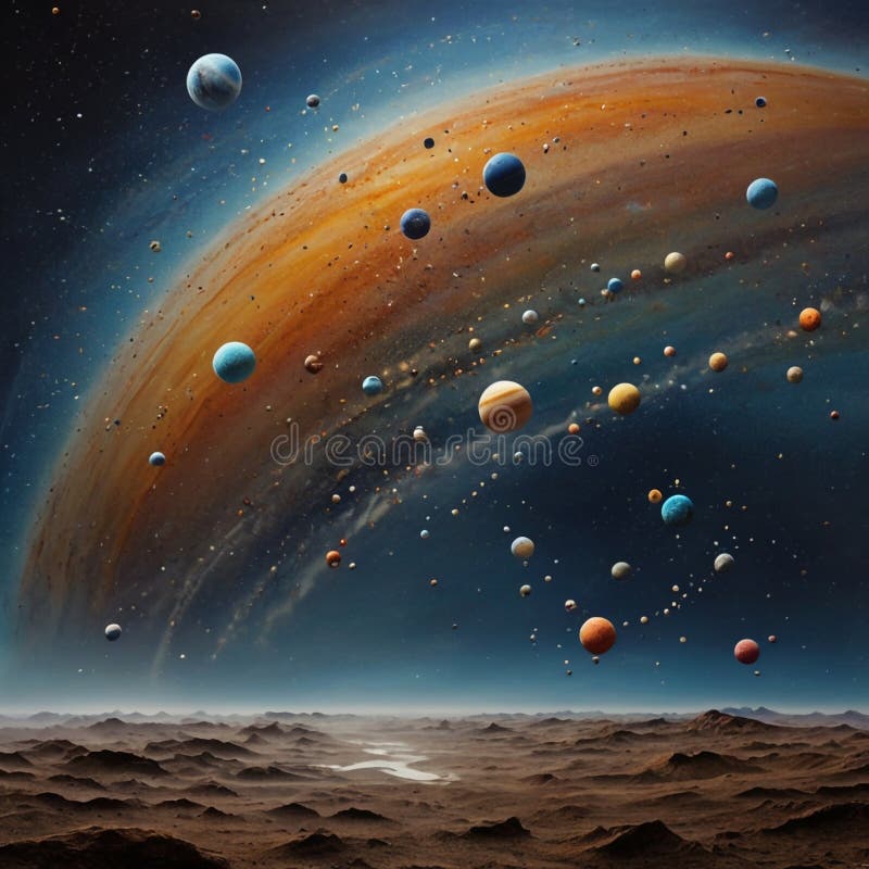 Alien Planetary System Viewed from a Desert-like Planet S Surface ...