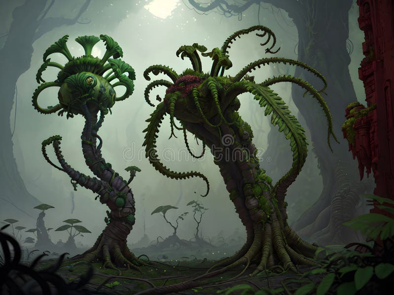 Alien Plant Ai Stock Illustrations – 1,020 Alien Plant Ai Stock ...