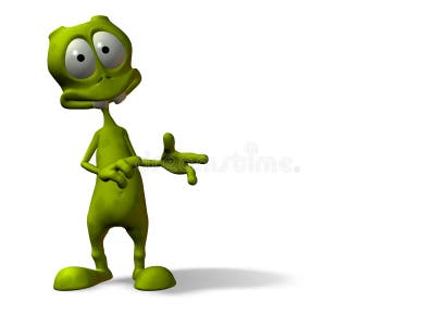 Alien pointing stock illustration. Illustration of surprised - 1834643