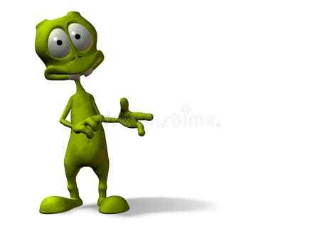 Alien pointing stock illustration. Illustration of surprised - 1834643