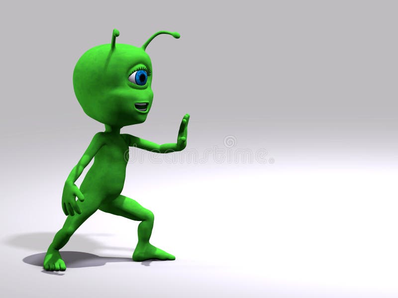 Alien - push the door stock illustration. Illustration of exhortation ...