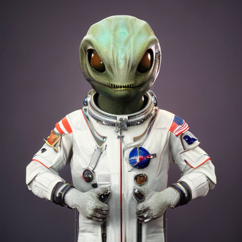 An Alien Resembling an Animal Ai Generated, Generative AI, CGI Graphics ...