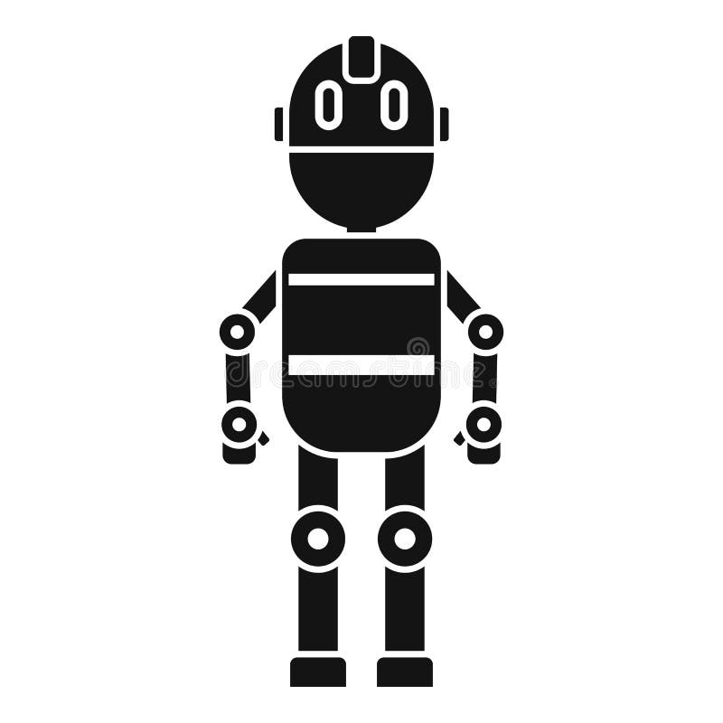 Alien Robot Icon, Simple Style Stock Vector - Illustration of machine ...