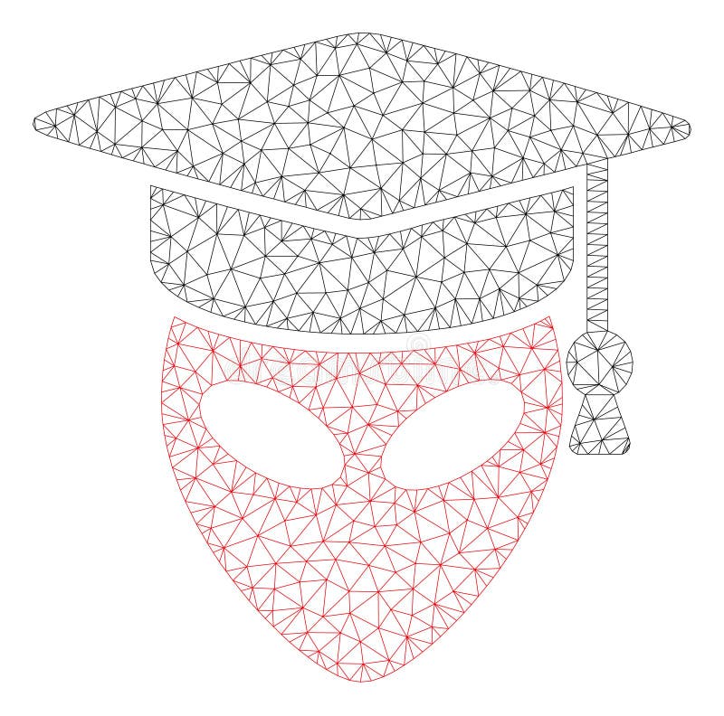 Alien Scientist Polygonal Frame Vector Mesh Illustration Stock Vector ...