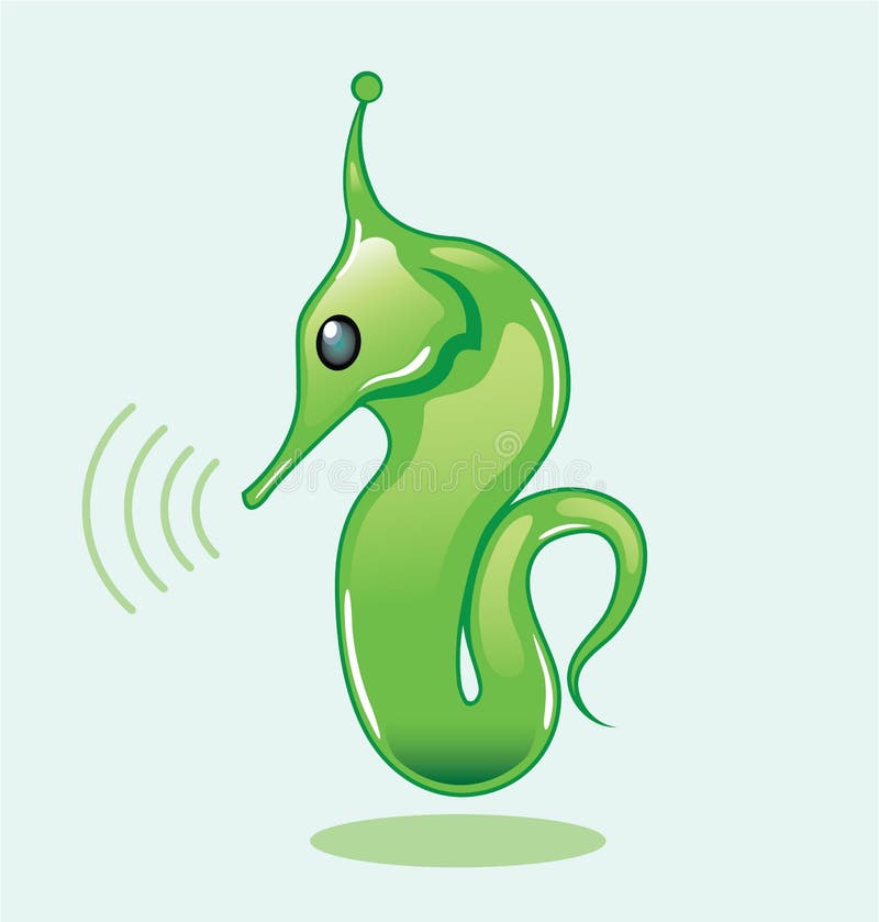 Alien SeaHorse Vector stock vector. Illustration of design - 62573562