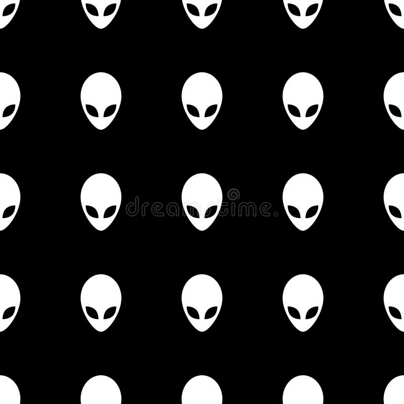 Alien black stock vector. Illustration of personal, alien - 155570969