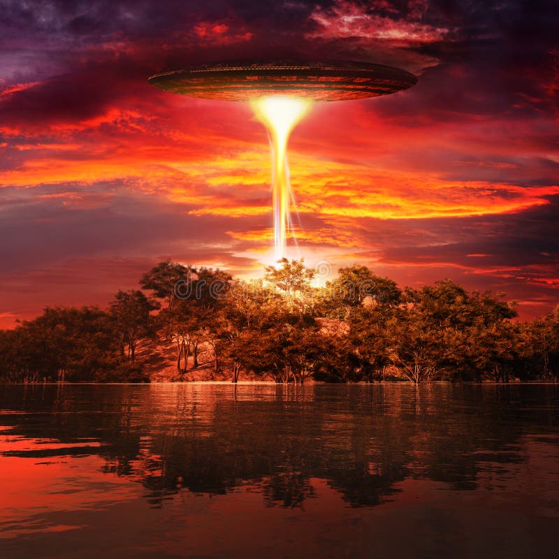 Floating alien island stock illustration. Illustration of design - 904124