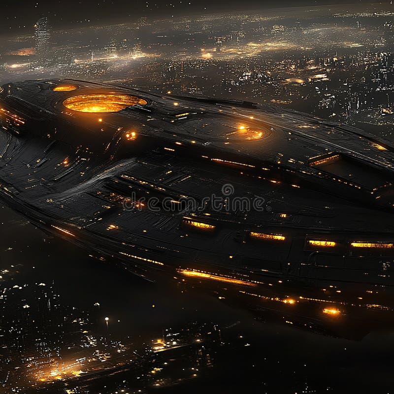 Alien Ship Hidden Inside a Colossal Asteroid in Deep Space Stock ...