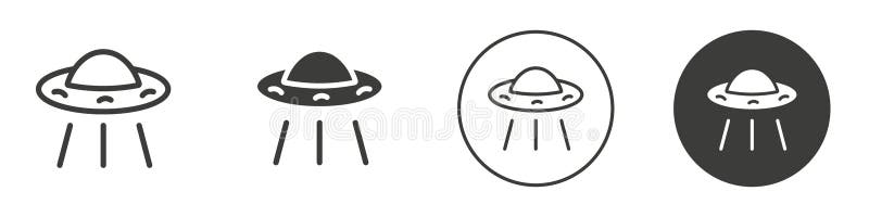 Alien Ship Icon Simple Outline Vector Logo Stock Vector - Illustration ...