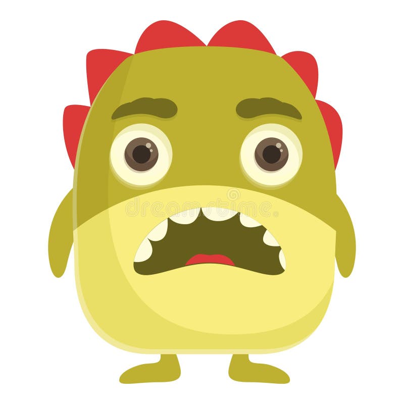 Alien Shock Icon Cartoon Vector. Troll Baby Stock Vector - Illustration ...