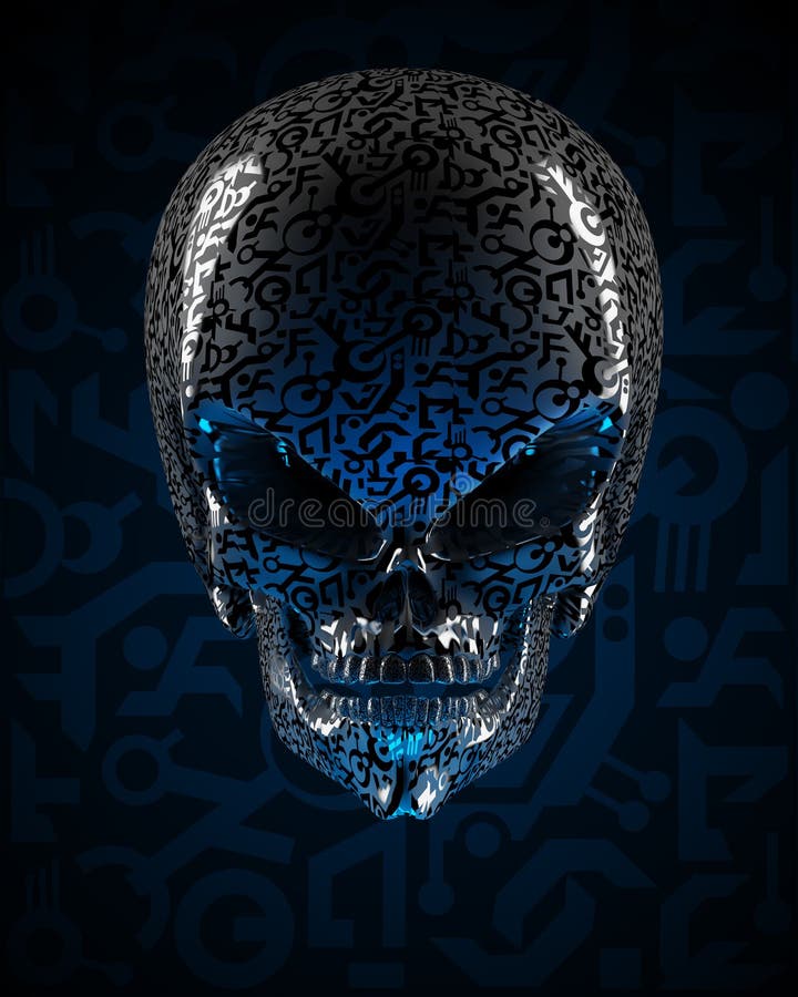 Alien skull stock illustration. Illustration of creature - 27650031