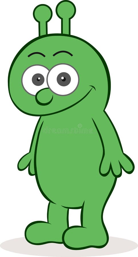 Little Cute Alien Monster Vector Stock Vector - Illustration of clip ...