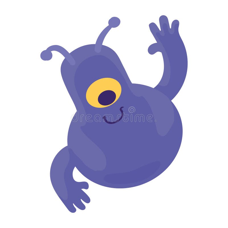 Alien space outer creature stock vector. Illustration of alien - 259142161