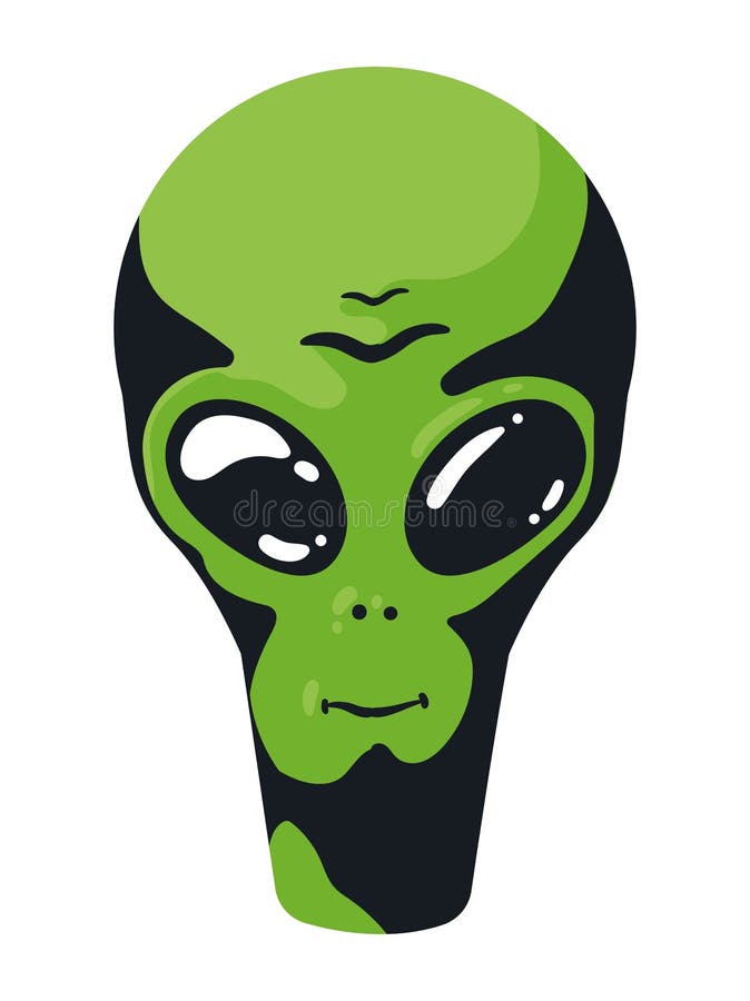 Alien space outer retro stock illustration. Illustration of outer ...