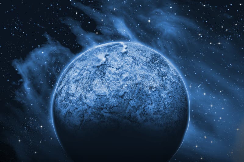 Alien space scene stock illustration. Illustration of scenic - 68723025