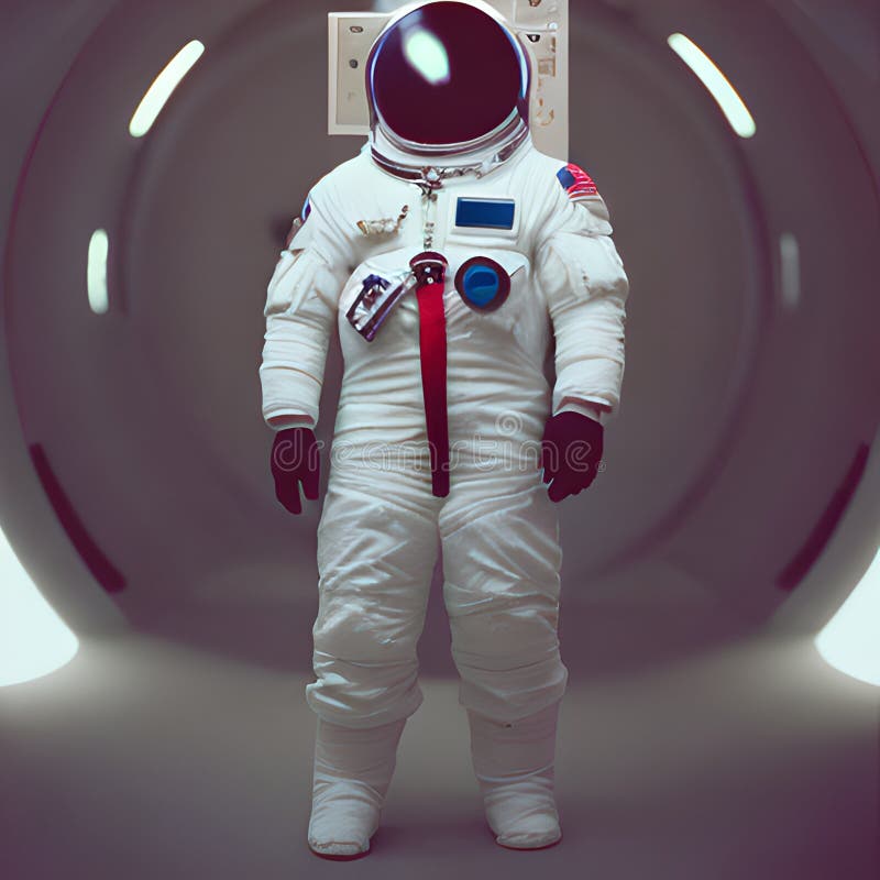 Alien in a Space Suit Ai Generated, Generative AI, CGI Graphics Stock ...