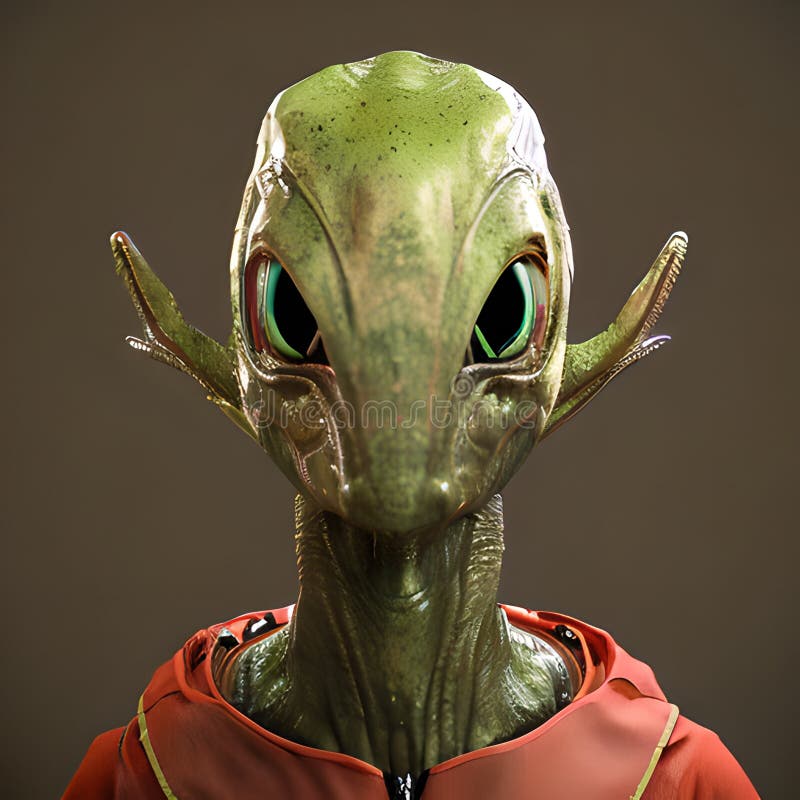 Alien in a Space Suit Ai Generated, Generative AI, CGI Graphics Stock ...
