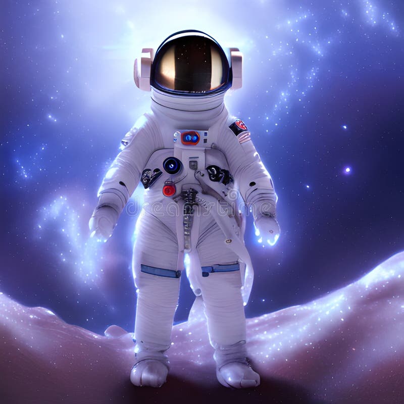 Alien In A Space Suit Ai Generated Generative Ai Cgi Graphics Stock Illustration