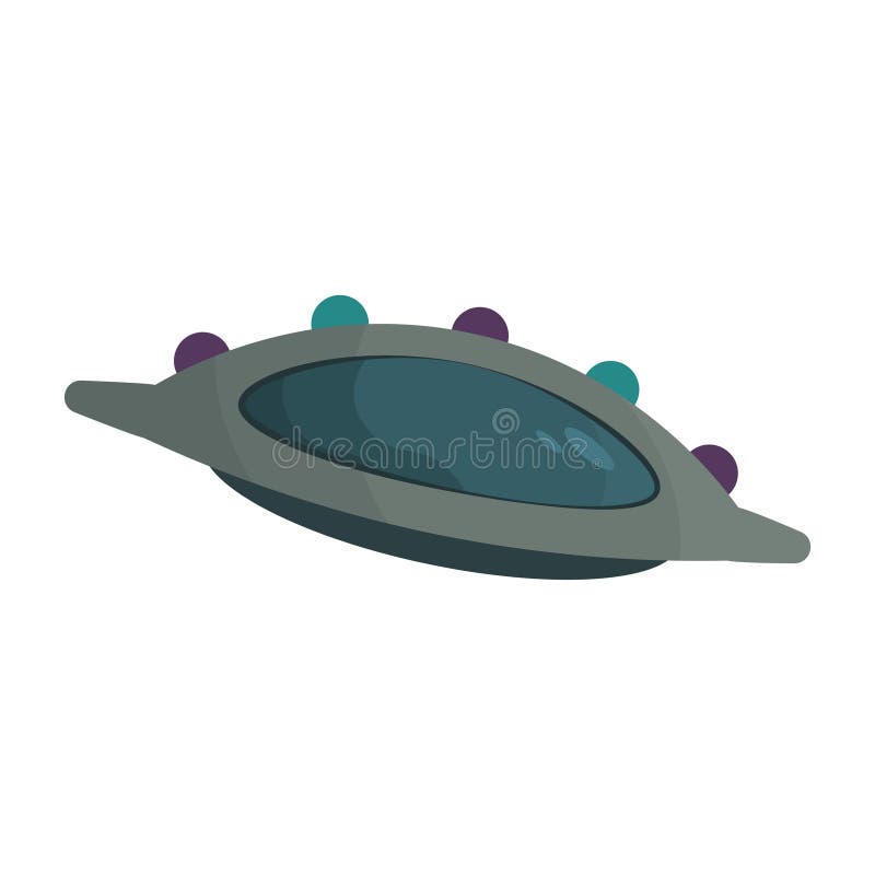 Alien Spacecraft Disc. Vector Stock Vector - Illustration of flying ...