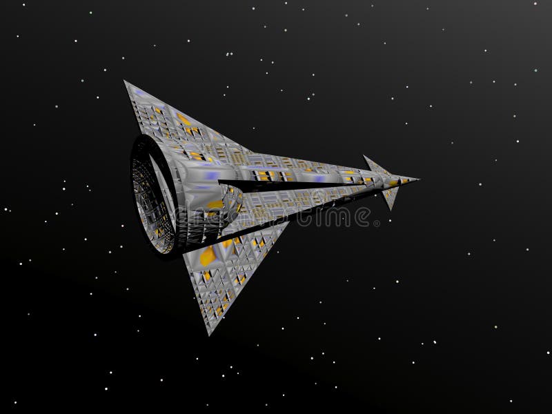 Alien Spaceship stock illustration. Illustration of combat - 11351443