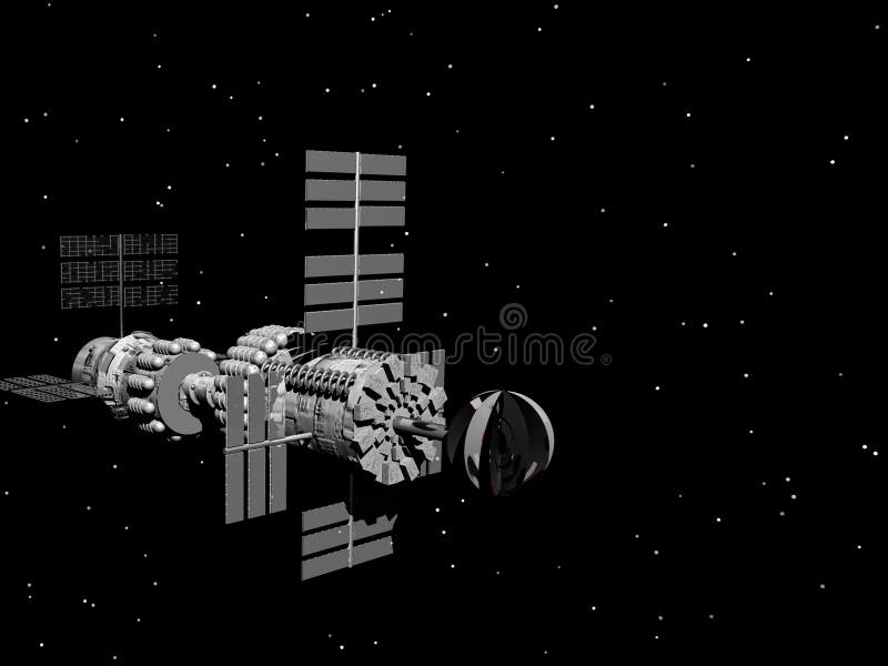 Alien Spaceship stock illustration. Illustration of ship - 3489002