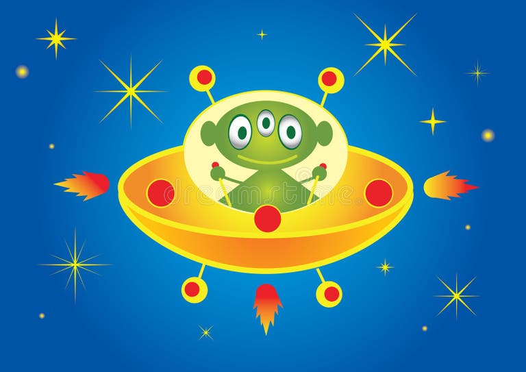Cute Alien Spaceship Stock Illustrations – 8,666 Cute Alien Spaceship ...