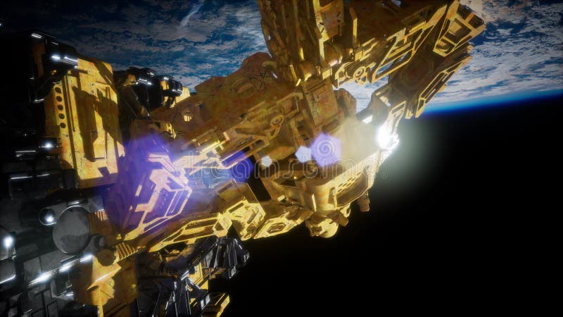 Alien Spaceship Armada Nearing Earth Stock Video - Video of invasion ...