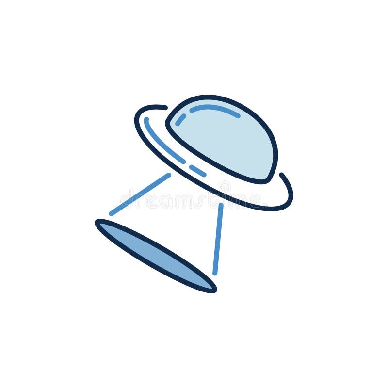 Alien Spaceship Vector UFO Concept Colored Icon or Symbol Stock ...