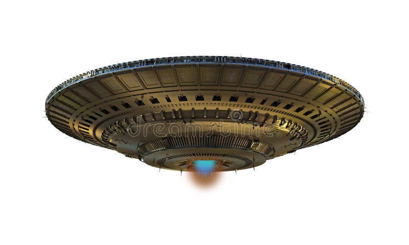 Alien spaceship stock illustration. Illustration of invaders - 32748110