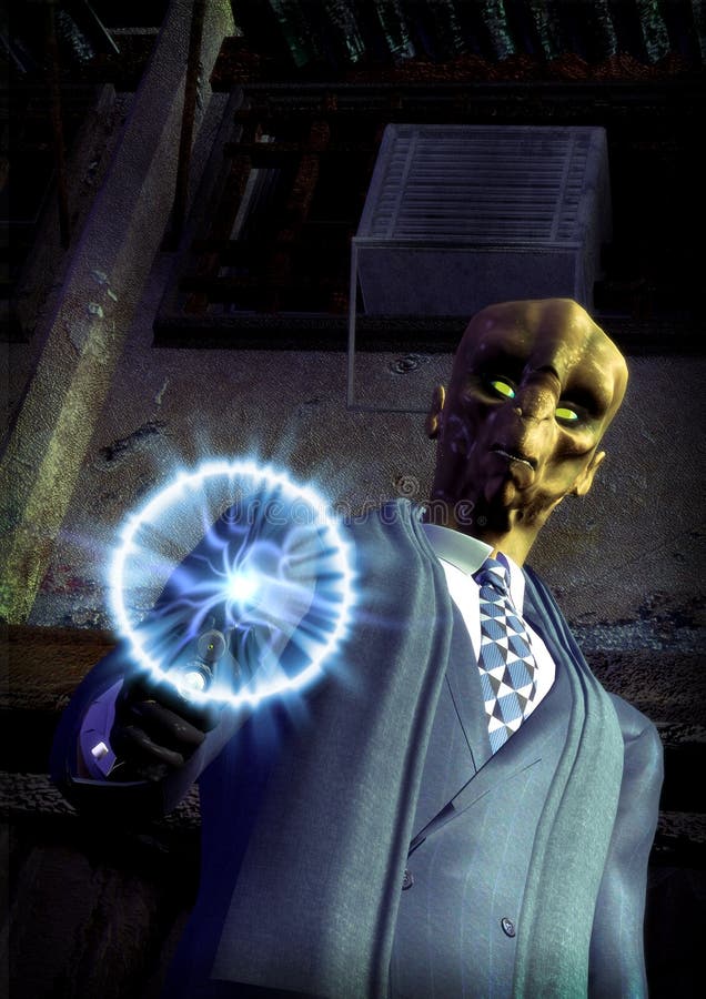 Alien spy stock illustration. Illustration of flying - 12273790