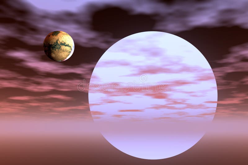 Alien Star stock illustration. Illustration of clouds - 4177458