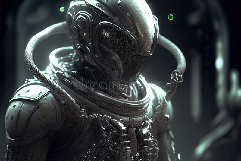 Alien in a Suit. 3D Rendering Stock Illustration - Illustration of ...