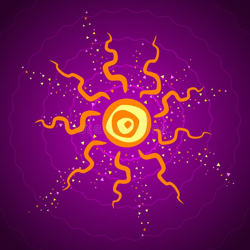 Alien Sun stock vector. Illustration of world, space - 30484299