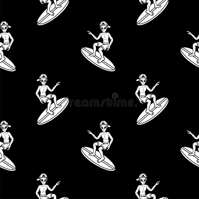 Alien Surfing Stock Illustrations – 142 Alien Surfing Stock ...
