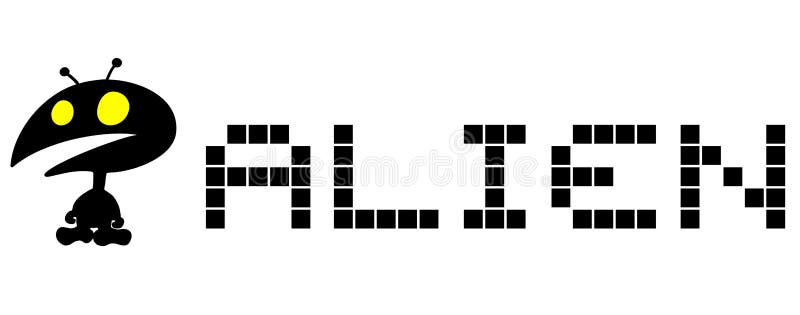 Alien symbol stock vector. Illustration of cute, happy - 42710551