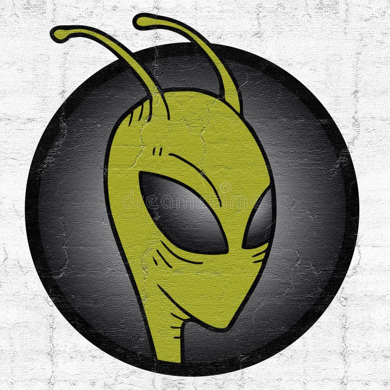 Alien symbol stock illustration. Illustration of rare - 74161504
