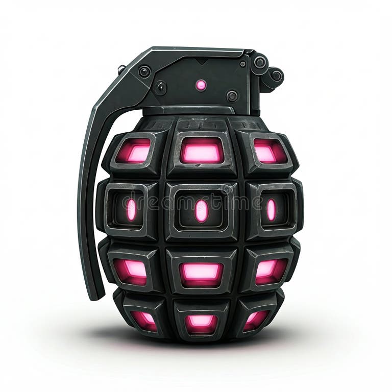 Alien Tech Gravity Grenade stock illustration. Illustration of charge ...