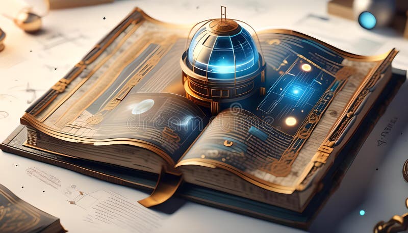 Alien Technology Concept. Generative Ai Stock Illustration ...