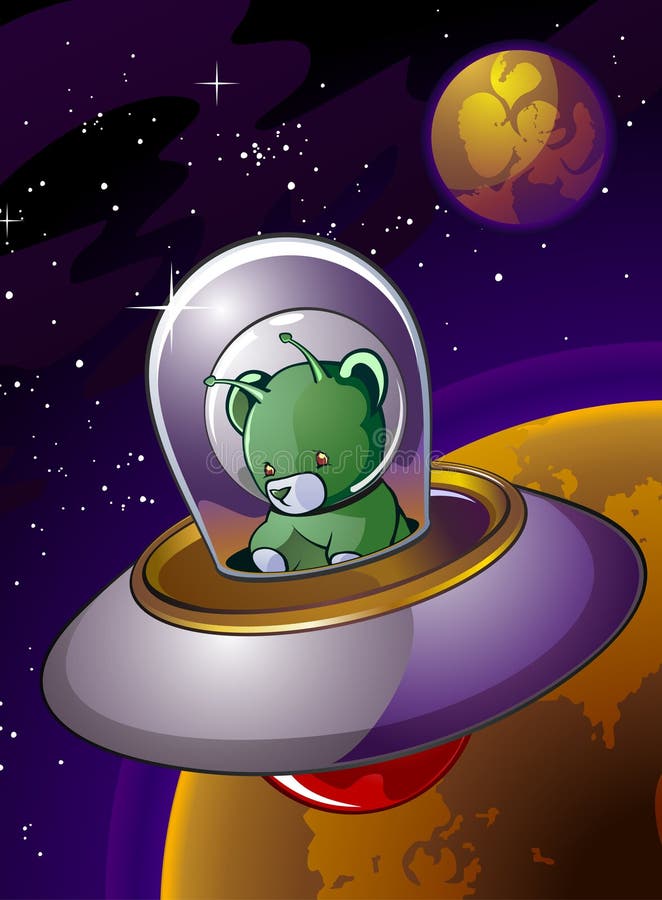 Alien Teddy Bear stock vector. Illustration of character - 17504718