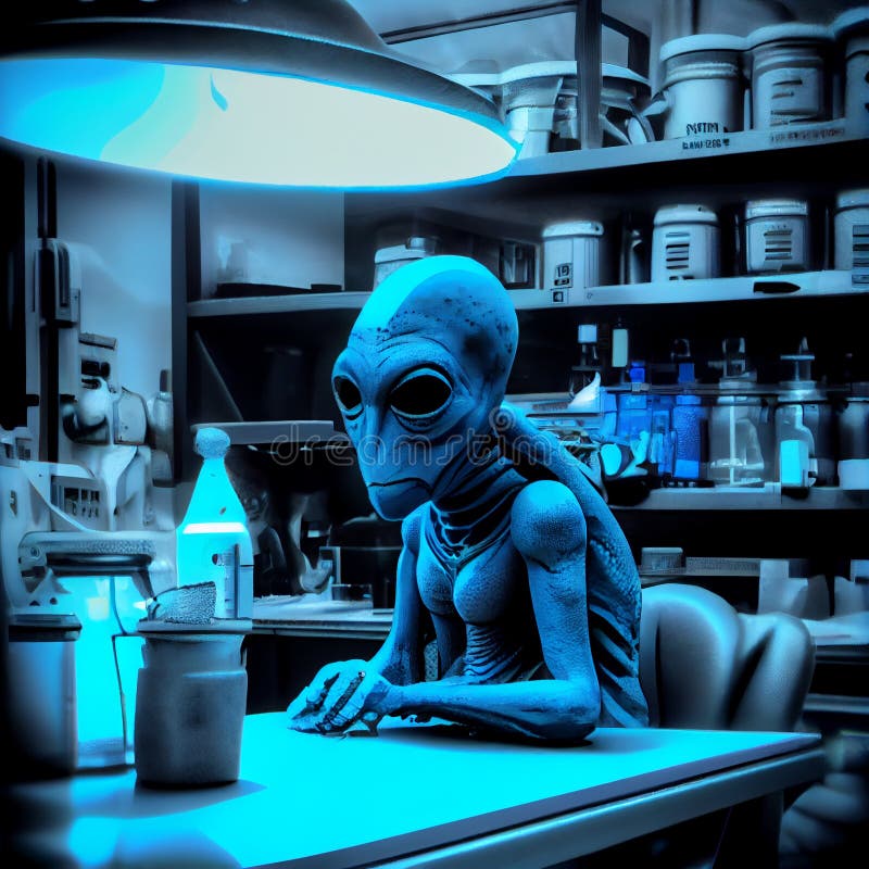 Aalien in a Test Tube with Dramatic Lighting. AI Generated Stock ...