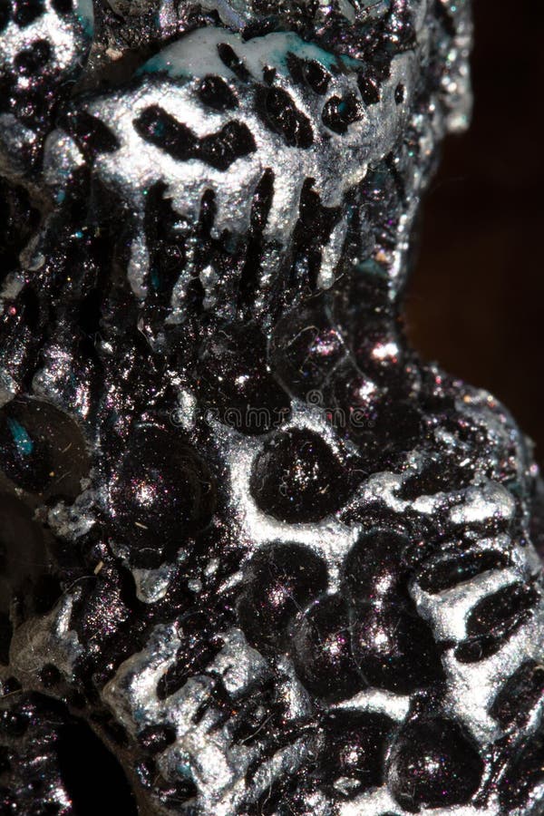 Alien Trypophobia Holes in a Shiny Sci-fi Close Up Background Stock ...