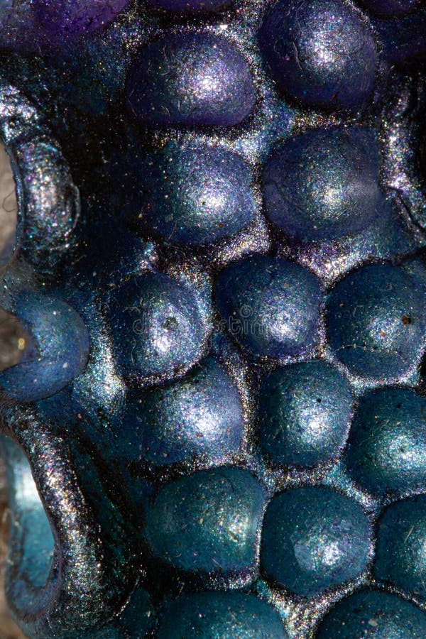 Alien Trypophobia Holes in a Shiny Sci-fi Close Up Background Stock ...