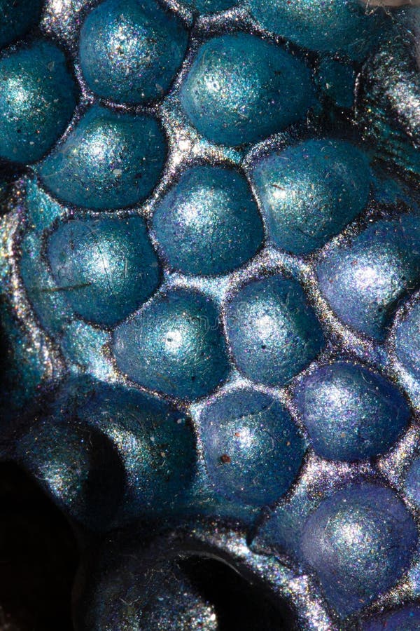 Alien Trypophobia Holes in a Shiny Sci-fi Close Up Background Stock ...