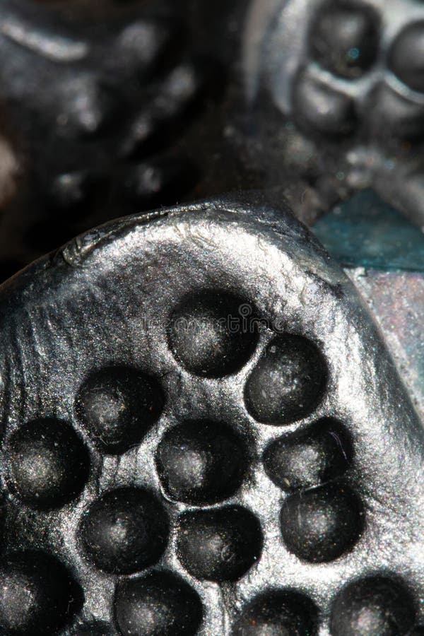 Alien Trypophobia Holes in a Shiny Sci-fi Close Up Background Stock ...